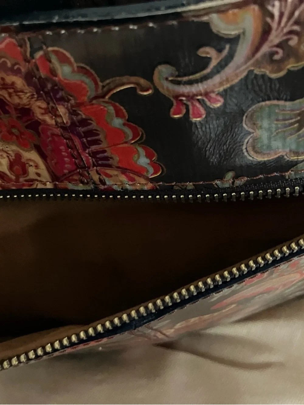 Patricia Nash | Bags | Patricia Nash Luna Leather Tote With Allover ...